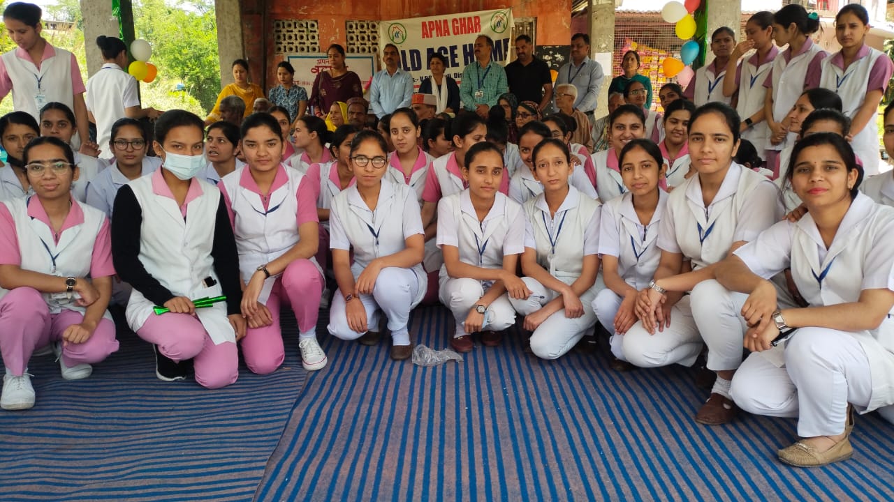 Kol Valley Nursing Institute’s students visited old age home ...